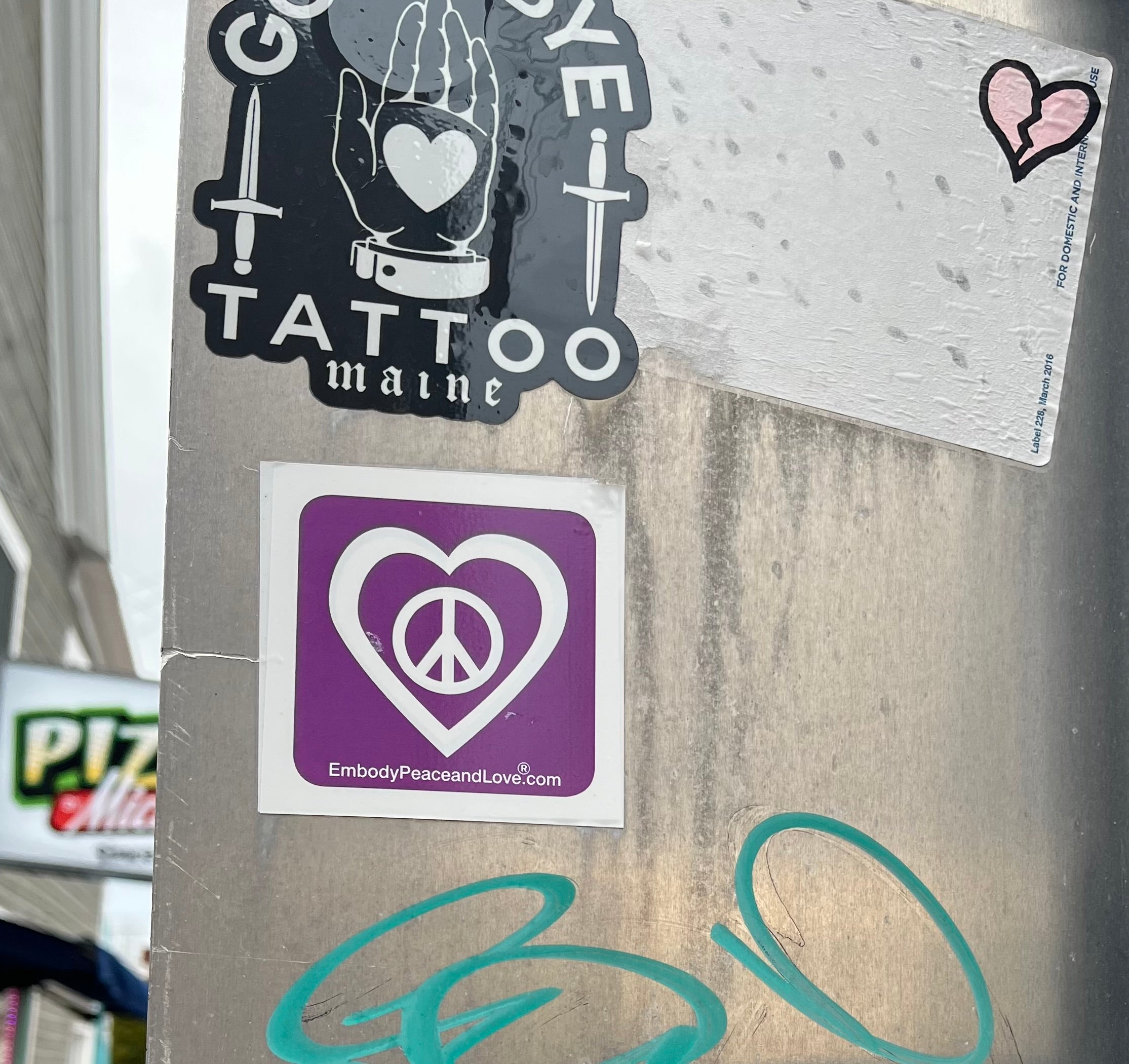 Peace & Love Sticker – Embody Peace and Love