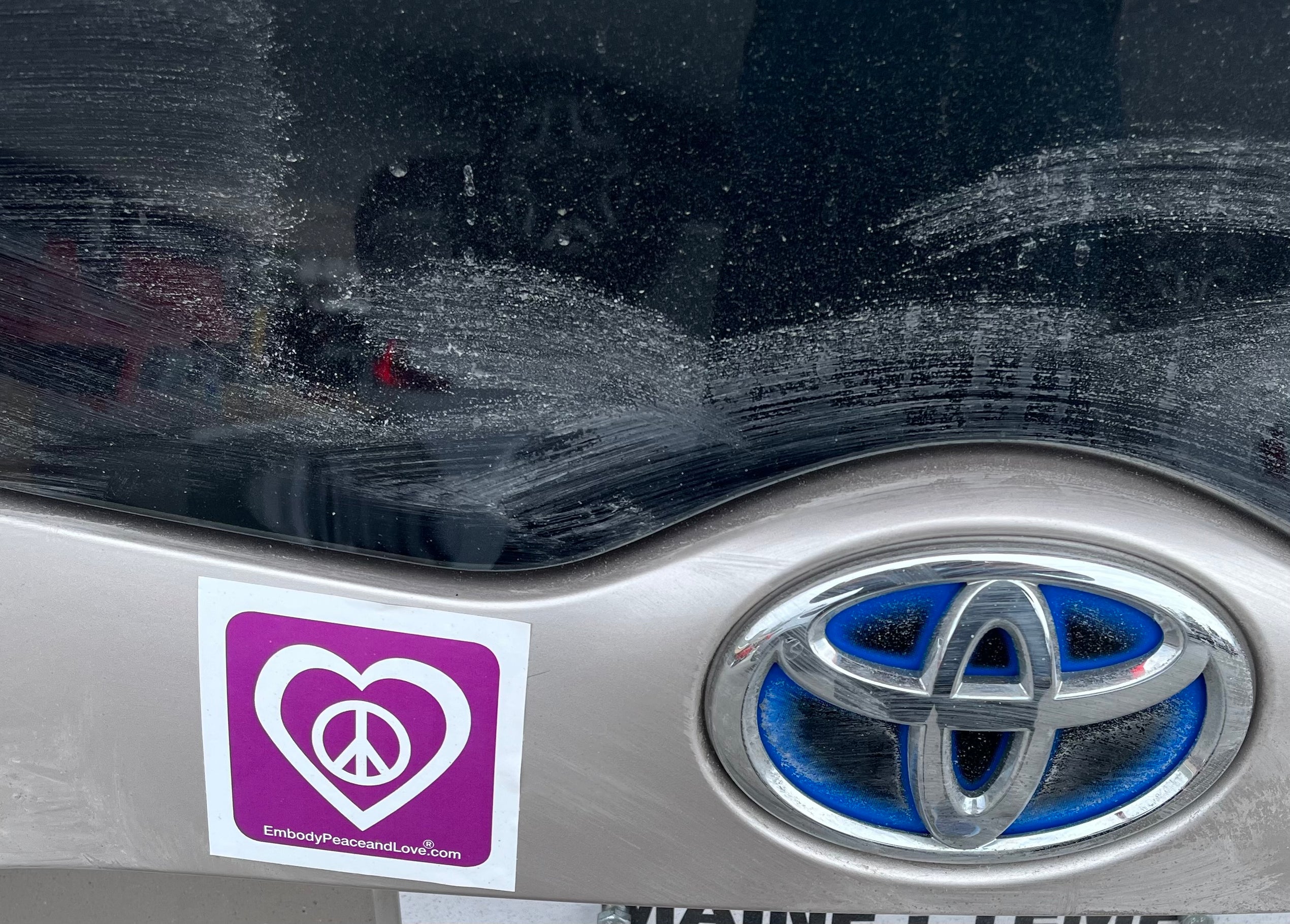 Peace & Love Sticker – Embody Peace and Love