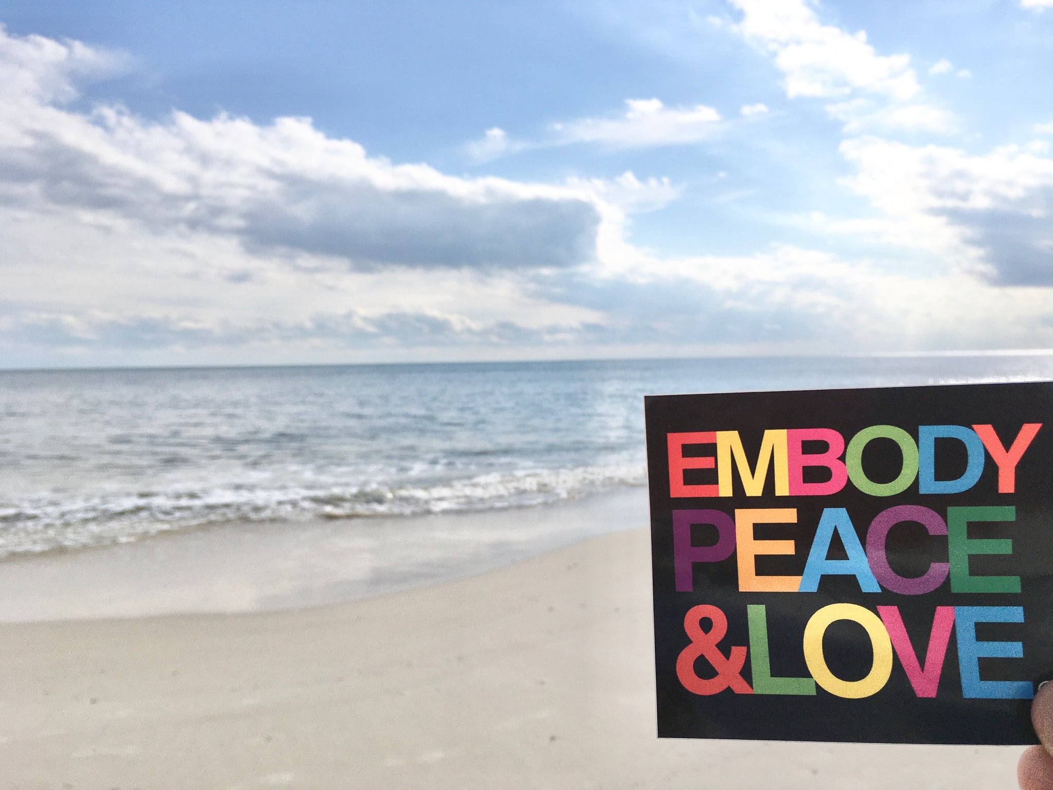 Embody Peace & Love® Sticker – Embody Peace and Love